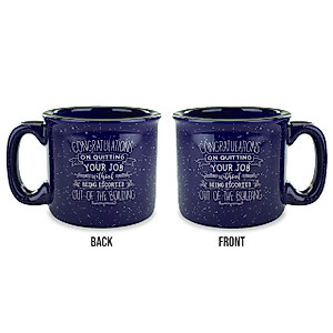 Bad Bananas Farewell Gifts For Coworkers - 15oz Campfire Coffee Mug - Congratulations on Quitting Your Job - Coworker Leaving Gifts for Women, Men, Colleagues