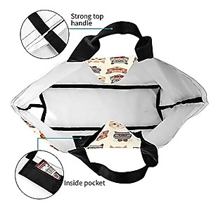 bositigo Funny Cat Tote Bag for Women,Cute Cat Gifts for Cat Lovers,Kitty Print Shoulder Reusable Shopping Handbags Casual Travel Eco-friendly Waterproof Summer Beach Grocery Tote Bag Holiday Gifts