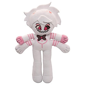 inuosun Alastor Cosplay Toy Angel Dust Plush Figure Stuffed Anime Toy Doll Soft Plushies Pillow Kids Gift (Angel Dust, Cotton)