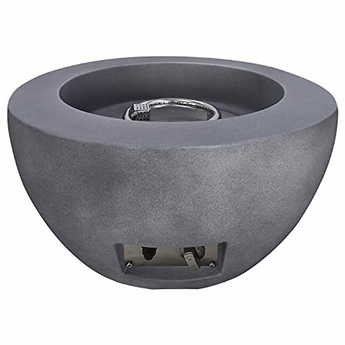 Kante Concrete Round Fire Table 25", 50000 BTU Outdoor Propane Fire Pit Table, Gas Fire Pits for Outside Patio, Smokeless Fire Pit and Outdoor Fire Pits, Natural Concrete