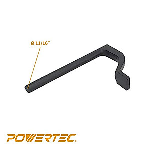 POWERTEC 71528 8 inch Workbench Holdfast Woodworking Bench Dog Hole Clamps, Hold Down Clamps for 3/4" bench dog hole, 2 pack