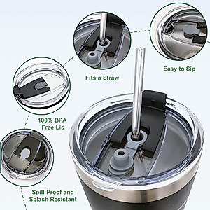 KOOLDRINK Shhh No One Cares Tumbler -Sarcastic Funny Saying Gifts for Women Men-Christmas Birthday Gifts for Dad,Best Friends,Coworkers-Stainless Steel Insulated Coffee Mug Black 20oz