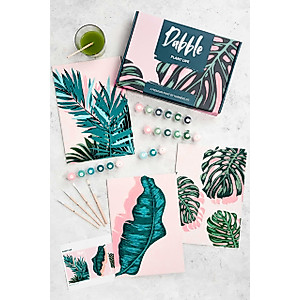 Dabble™ Premium Paint by Numbers Kit for Adults Beginners, Quality Painting by Numbers for Adults on Canvas Frame, Flowers, Plants, Gift - Plant Life