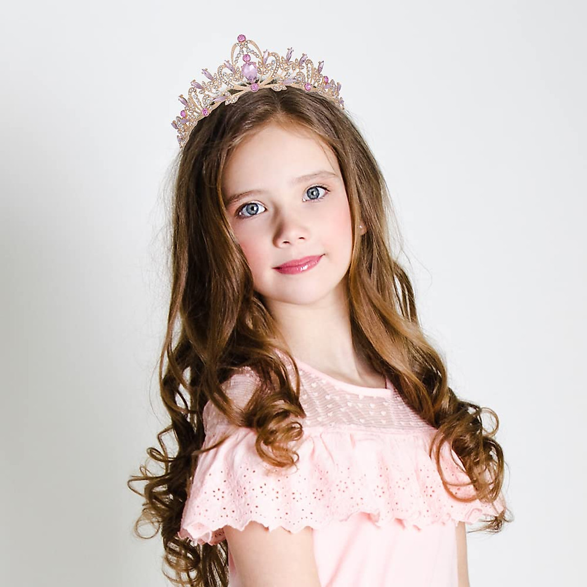 Kamirola Crystal Crowns and Tiaras Headband for Girl or Women Birthday Party Wedding Prom Bridal Christmas Valentine