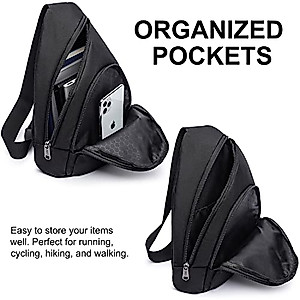 XQXA Bundle-Laptop Backpack for Men with USB Charging Water Resistant College School Backpack Fits 15.6 Inch Laptop |Sling Bag for Men Lightweight Crossbody Bag Hiking Chest Bag Casual Daypack