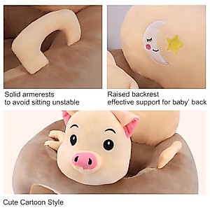 RoamReady Toddler Infant Baby Chairs for Sitting Up 3-6-12 Months, Infant Support Floor Seats for Babies Comfy Plush Stable Newborn Learn to Sit Up Chair Gift(Piggy)