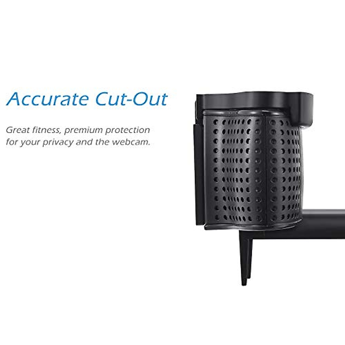 CloudValley Webcam Cover for Logitech C920/ C920x/ C922x/ C930e/ C922/ C920 HD Pro Stream Webcam, Camera Cover to Protect Lens and Security, Black