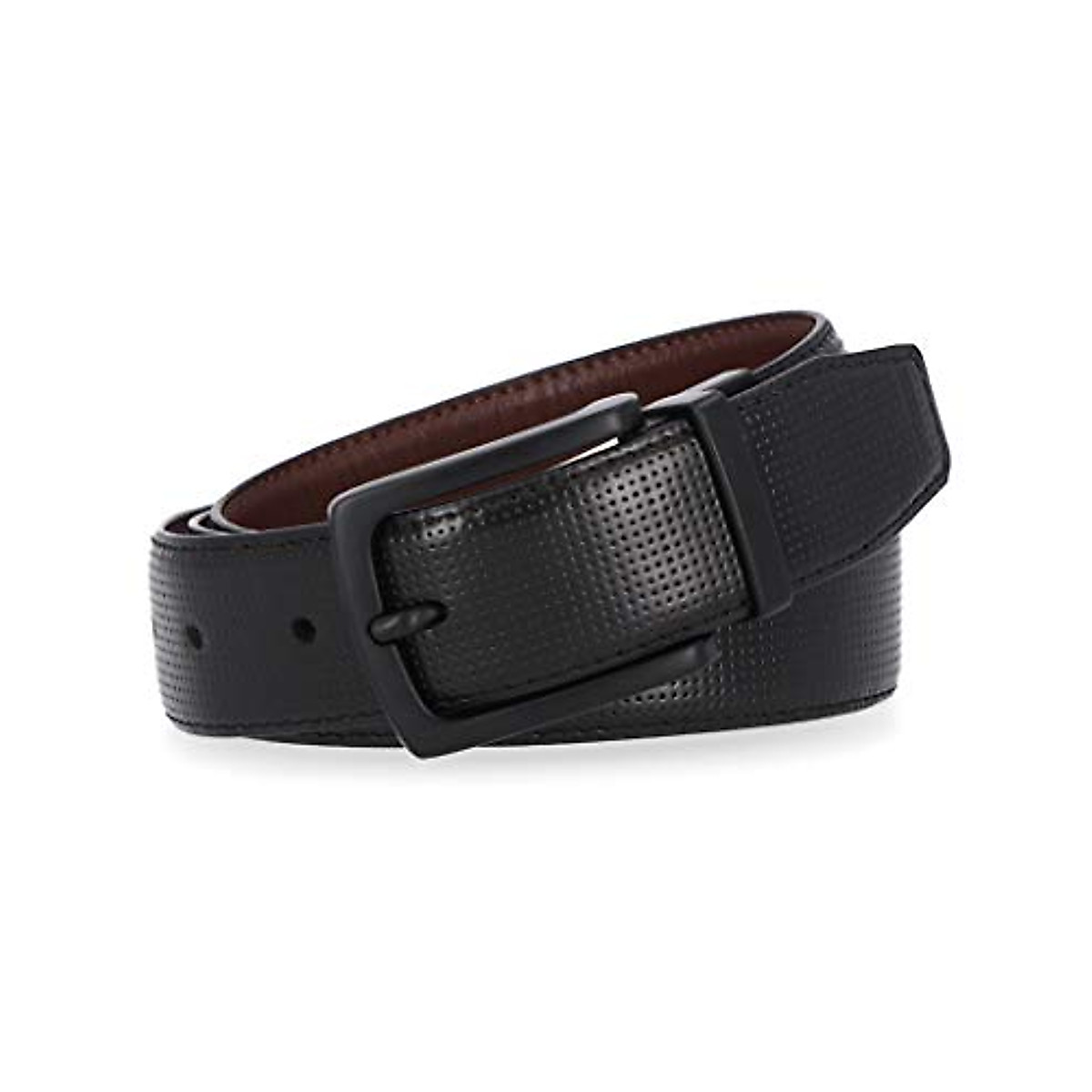 Skechers Mens Casual & Dress Belt, Black/Brown (Stretch Performance Reversible), 36