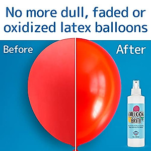 [2 Pack - 16 oz total] Balloon High Shine Spray for Latex Balloons - Balloon Spray Shine for an Elegant Hi Gloss Finish in Minutes - Specially Formulated Balloon Glow Spray Made in USA