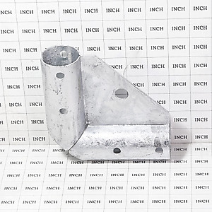 1 5/8" x 1 5/8" Chain Link Fence Gate Corner | Pressed Steel Gate Corner | Gate Elbow | Pack of 4