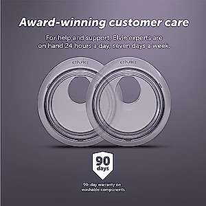 Elvie Catch Milk Collection Shells | Set of Two Discreet Leak-Protection Silicone Cups, Reuse Your Milk| Reusable Breast Shells Collect Up to 1oz | No more wasted milk or wasteful breast pads