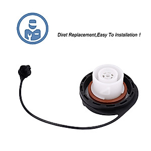 Fuel Tank Filler Cap,Gas Cap Compatible with Buick Cadillac Chevy GMC - 2007-2011 Lucerne, 2007-2011 DTS, 2004-2005 Escalade, 2005-2007 Cobalt, 2004-2008 Express And More，Replace # GT335, 20914961