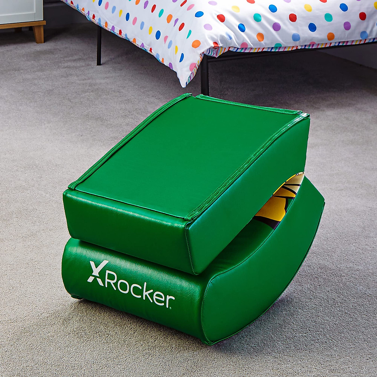 X Rocker Officially Licensed Nintendo Super Mario Bros Video Rocker - JOY Collection (Green, Bowser)
