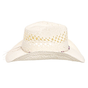 MG Womens Straw Outback Toyo Cowboy Hat - Natural
