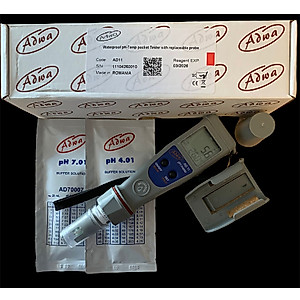 ADWA AD11 Waterproof Pocket pH and Temperature Meter