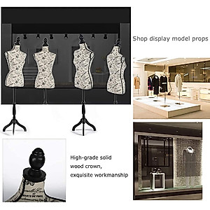 Mannequin Dress Form Mannequin Torso 60-67 Inch Height Adjustable Clothing Forms Easy to Move for Clothing Dress Jewelry Display with Tripod Wooden Base (CM, 60-67 Inches)