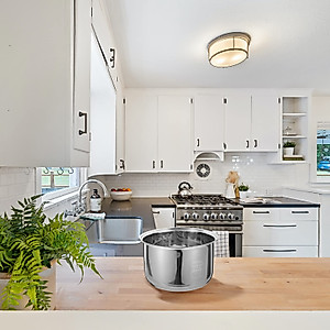 Hemoton Stainless Steel Cookware Household Rice Cooker Inner Pot Professional Rice Cooker Pot Electric Cooker Accessory Rice Cooker Stainless Steel Inner Pot