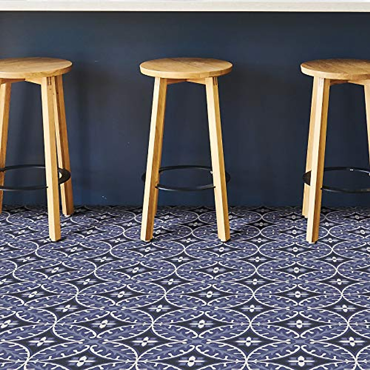 FloorPops FP3309 Capri Peel & Stick Floor Tiles, Multicolor