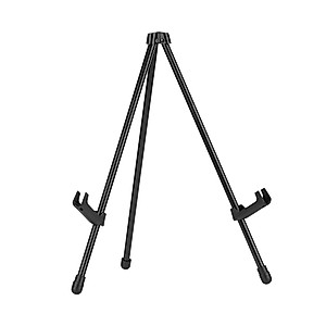 Amazon Basics Tabletop Instant Easel, Black Steel Table Top Easels for Display, Adjustable & Portable Tripod Easel, for Paintings, Signs, Posters