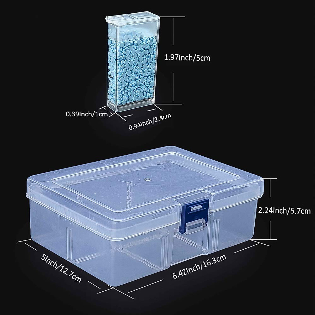 Diamond Painting Storage Containers,42 Grids Box Diamond Art Accessories Storage Box for Jewelry,Portable Bead Storage Art Kit Tool for Crafts