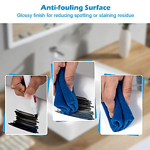 Tangkula 24" x 14" Rectangle Bathroom Vessel Sink, Porcelain Porcelain Ceramic Above Counter, Basin Vessel Vanity Sink Art Basin with Pop-up Drain, Ideal for Home, Restaurant and Hotel, White