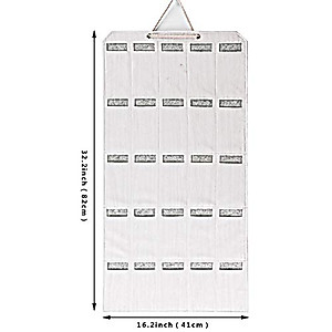 ESINGMILL Sunglasses Hanging Organizer, Eyeglass Storage Wall Mount Glasses Display Holder Pocket Hanger on Door