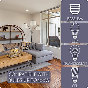 Kira Home Akira 79" 3-Light Modern Arc Floor Lamp with Weighted Base & 3-Way Switch, Oatmeal Shades + Oil Rubbed Bronze Finish