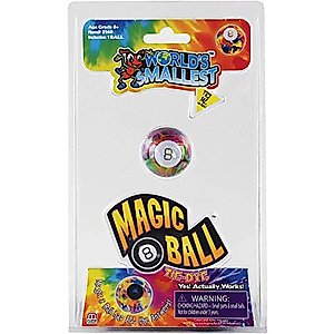 World's Smallest Magic 8 Ball Tie Dye, Multi, Model:5140