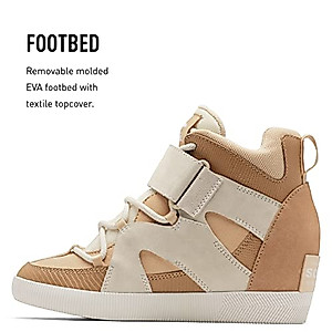 Sorel Women's Out 'N About Sport Wedge Boot - Nova Sand, Canoe - Size 10