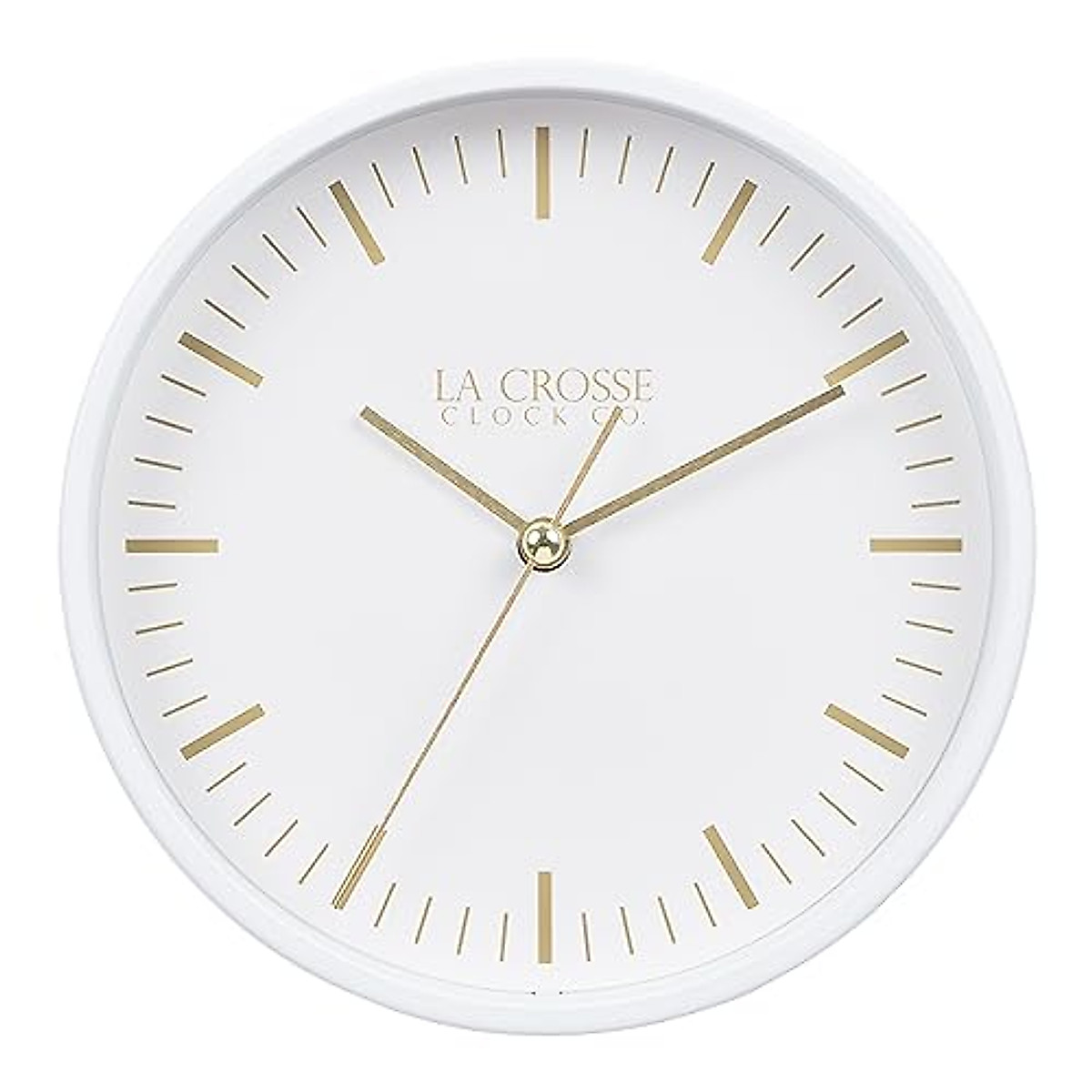 La Crosse Clock 404-3715 6-inch Etta Metal Wall/Table Silent Quartz Clock
