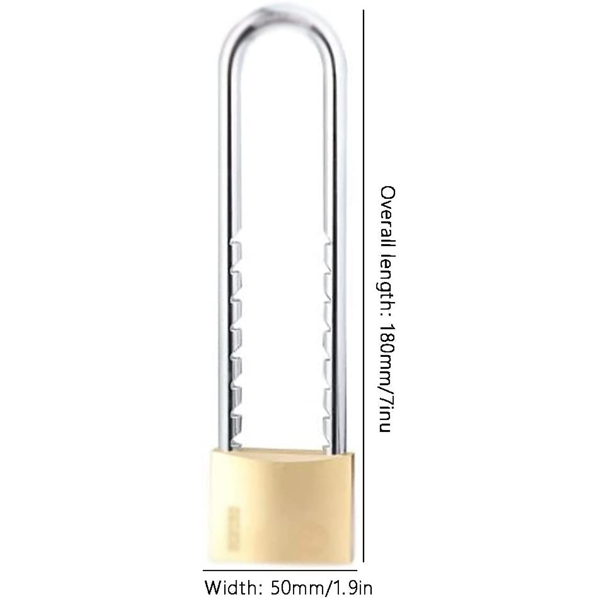 DULASP Bike Lock Copper Padlock Double-Open U-Lock Beam Door Lock Cabinet Door Lock Garden Gates, Bicycles, Office Gates, Warehouse Gates U-Lock