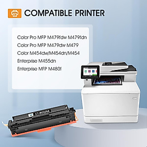Cool Toner Compatible Toner Cartridge Replacement for HP 414A 414X 414 W2020A Work with Color Pro MFP M479fdw M454dw M454dn M479fdn M479 Laser Printer Ink (Black Cyan Magenta Yellow, 4-Pack)