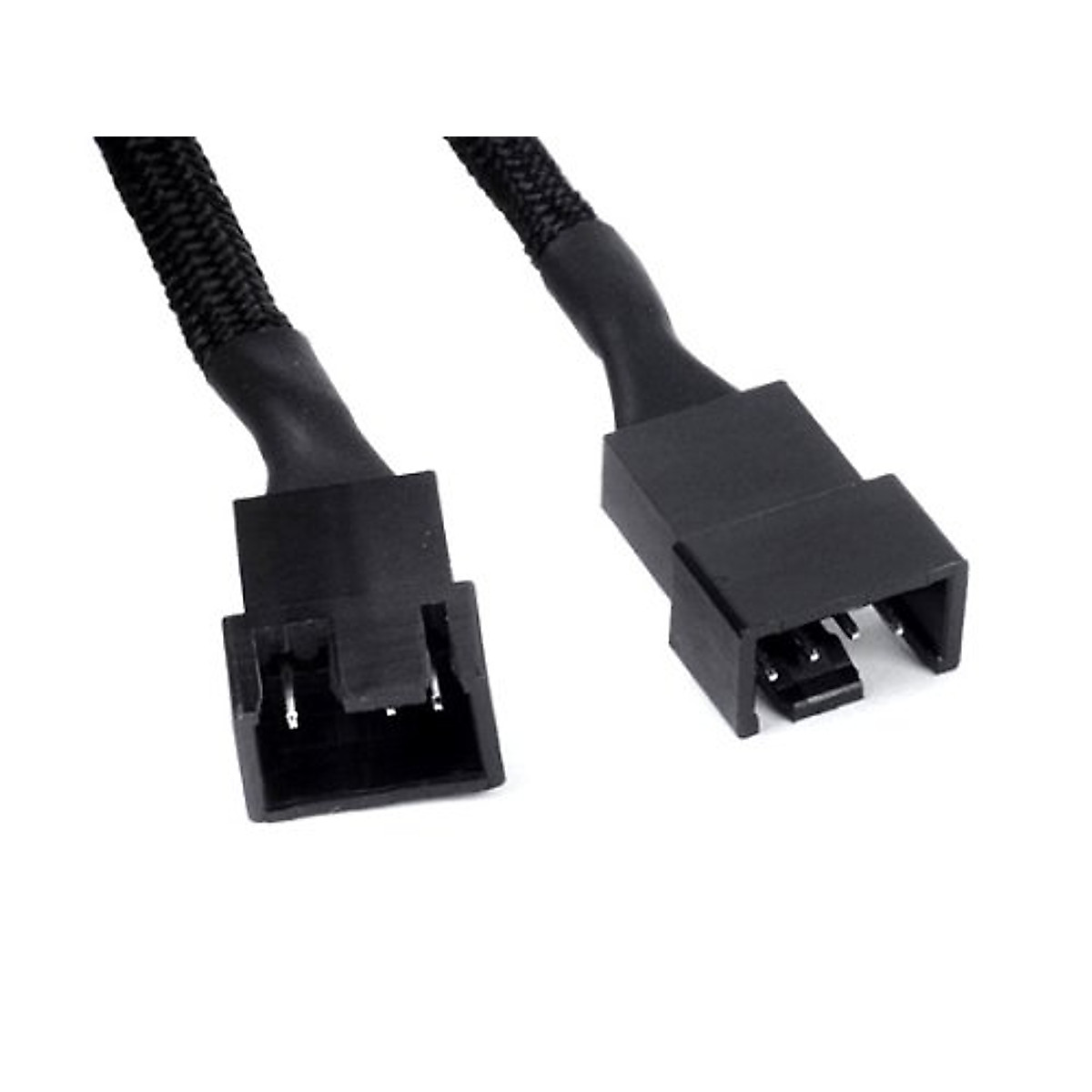 SilverStone Technology All Black Sleeved 1-to-2 Sleeved PWM Fan Splitter Cable (CPF01)