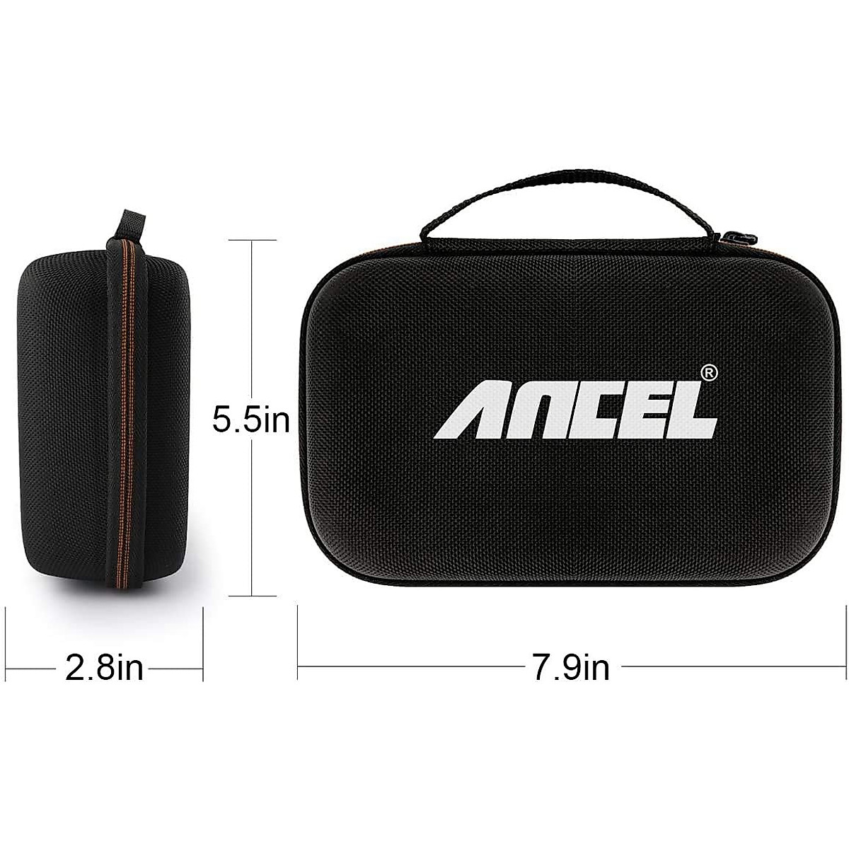 ANCEL Case for OBD2 Scanner, Protective and Storage Box (L) for All Innova and ANCEL Products Black