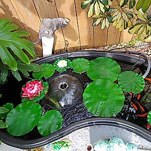 ZAUGONTW 12 Pieces Realistic Lily Pads Leaves, Artificial Floating Foam Lotus Leaves, Water Lily Pads Artificial Foliage Pond Decor for Pond Pool Aquarium Decoration