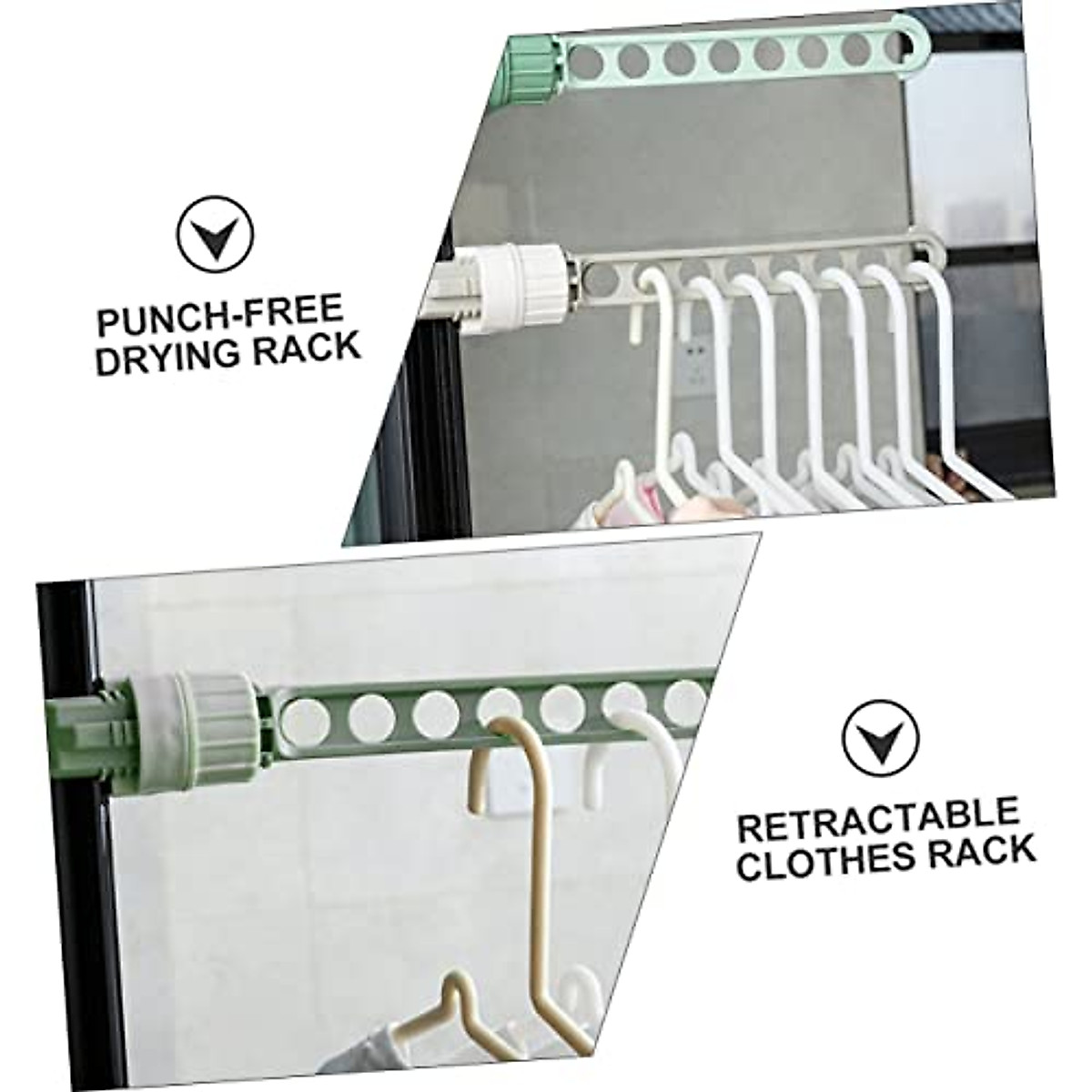 CAXUSD 2pcs Clotheshorse Collapsible Drying Rack for Clothes Sweater Drying Rack Wall Mount Clothes Rack Multifunctional Pants Rack Hanger Hanging Clothes Collapsible Laundry Rack Scarf