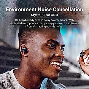 233621 Zen True Wireless Bluetooth Earbuds Hybrid Active Noise-Canceling Headphones Touch Control with Wireless Charging Case Built-in Microphone IPX4 Waterproof Bluetooth 5.0 Earphones (Pink)