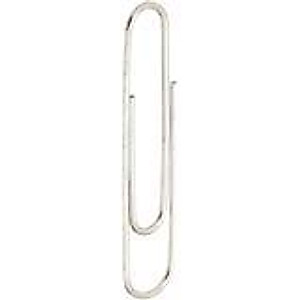 Officemate No.1 Smooth Paper Clips, Pack of 6 Boxes of 100 Clips Each, 600 Clips Total (99911-6PK)