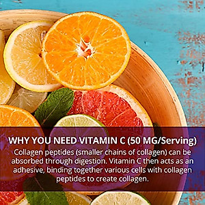 INVIGOR8 Collagen Peptides Weight Loss Formula Hydrolyzed Collagen Types I, II, & III + Vitamin C Unflavored Non-GMO Grass-Fed Supplement Blend