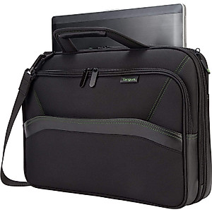 Targus Spruce EcoSmart Checkpoint-Friendly Laptop Bag for 15.6-Inch Laptops, Black (TBT256)