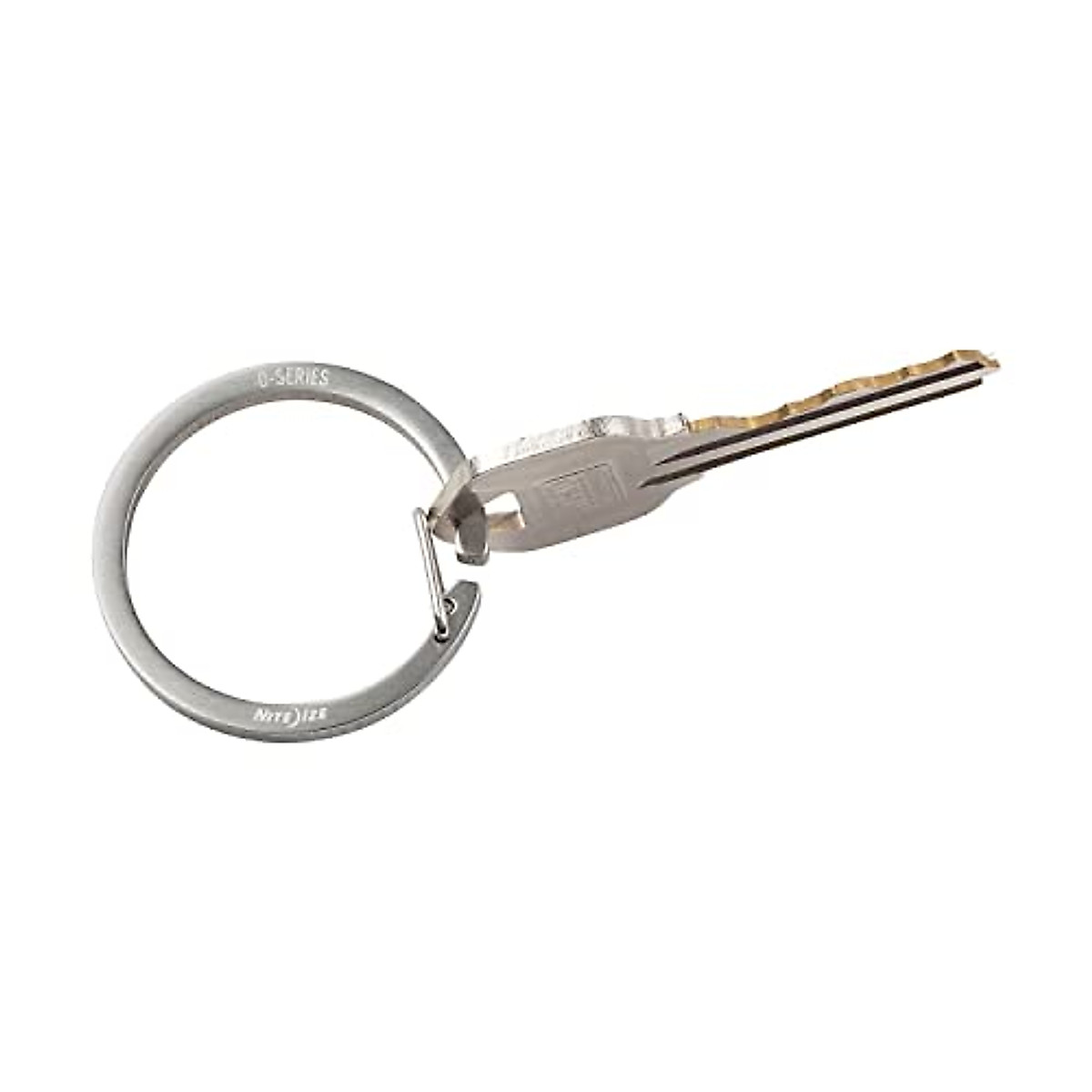 Nite Ize O-Series Gated Key Ring, Stainless Steel Split Ring Alternative, 2 Pack