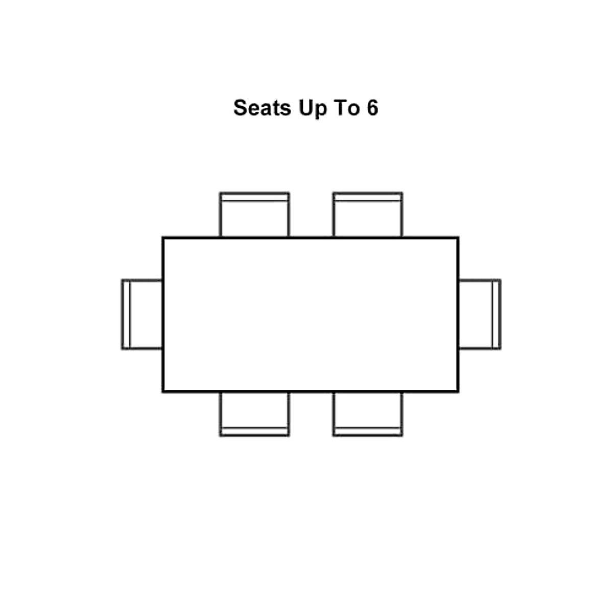KunMai 63'' Dining Table Concrete Grey Dining Table for 6 Rectangle Wooden Tabletop