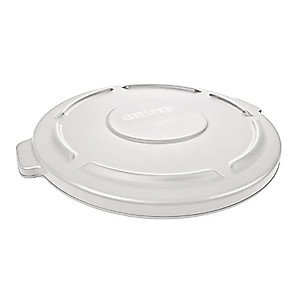 Rubbermaid Commercial Brute® Trash Can Lid, White, 55 Gallon, FG265400YEL