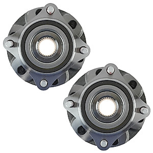 TRQ Front Wheel Hub Bearing Assembly Driver Passenger Pair Compatible with Tacoma 4Runner FJ