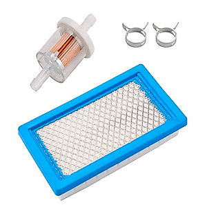 Jinerdony 11013-7017 air filter with fuel filter is compatible with Kawasaki FH381V FH430V John D MIU 10998X30X300X304 lawn mower tractor
