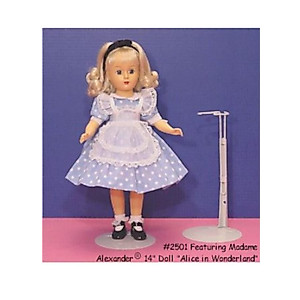 Kaiser Doll Stand 2501 - White Doll Stand for 12" to 18" Fashion Dolls and Action Figures