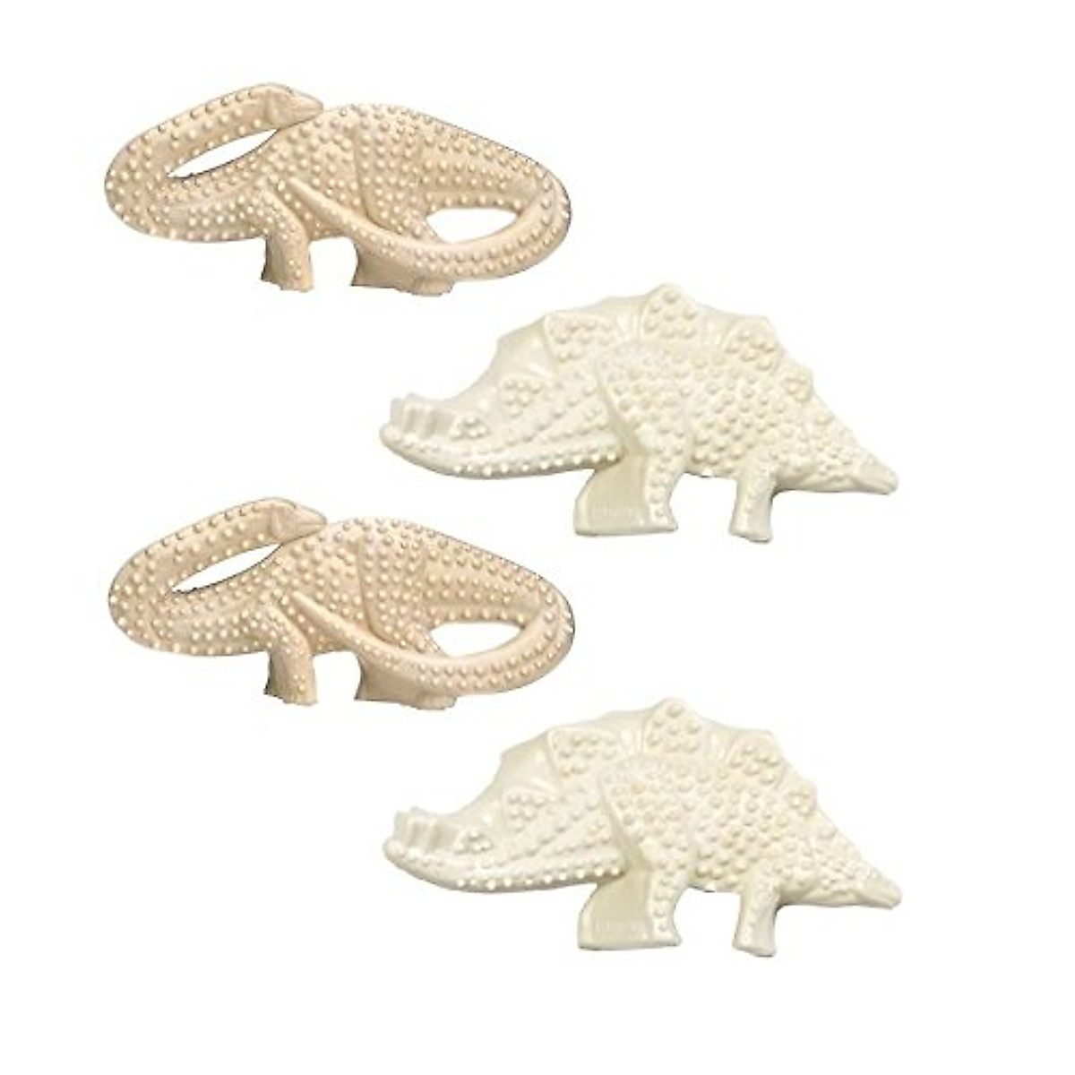 NB Durable Dental Dinosaur Textured Dog Chew Toy Stagosaurus Brontosaurus Set of 2 (Two - Packs)