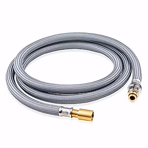 Faucet Hose for Delta Faucet Hose Replacement Parts,RP50390 RP62057 RP74608 Hose for Sink Kitchen Faucet Parts, Pull-Out and Pull-Down Fauct Hose Repair Kit, Brass Adapter, 59 Inch