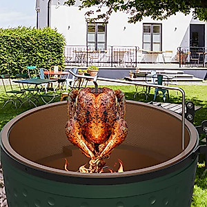 ODIEE Vertical Skewer/Super Skewers,Turkey Holder,Poultry Hanger for Pit Barrel Bronco Cooker Accessories,Smoking Whole Chicken/Turkey,Removable (4-Pack)