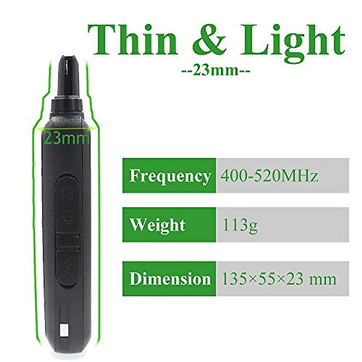 UHF 400-470 MHz MINI-handheld WLN KD-C1 Walkie Talkie Transceiver Radio …
